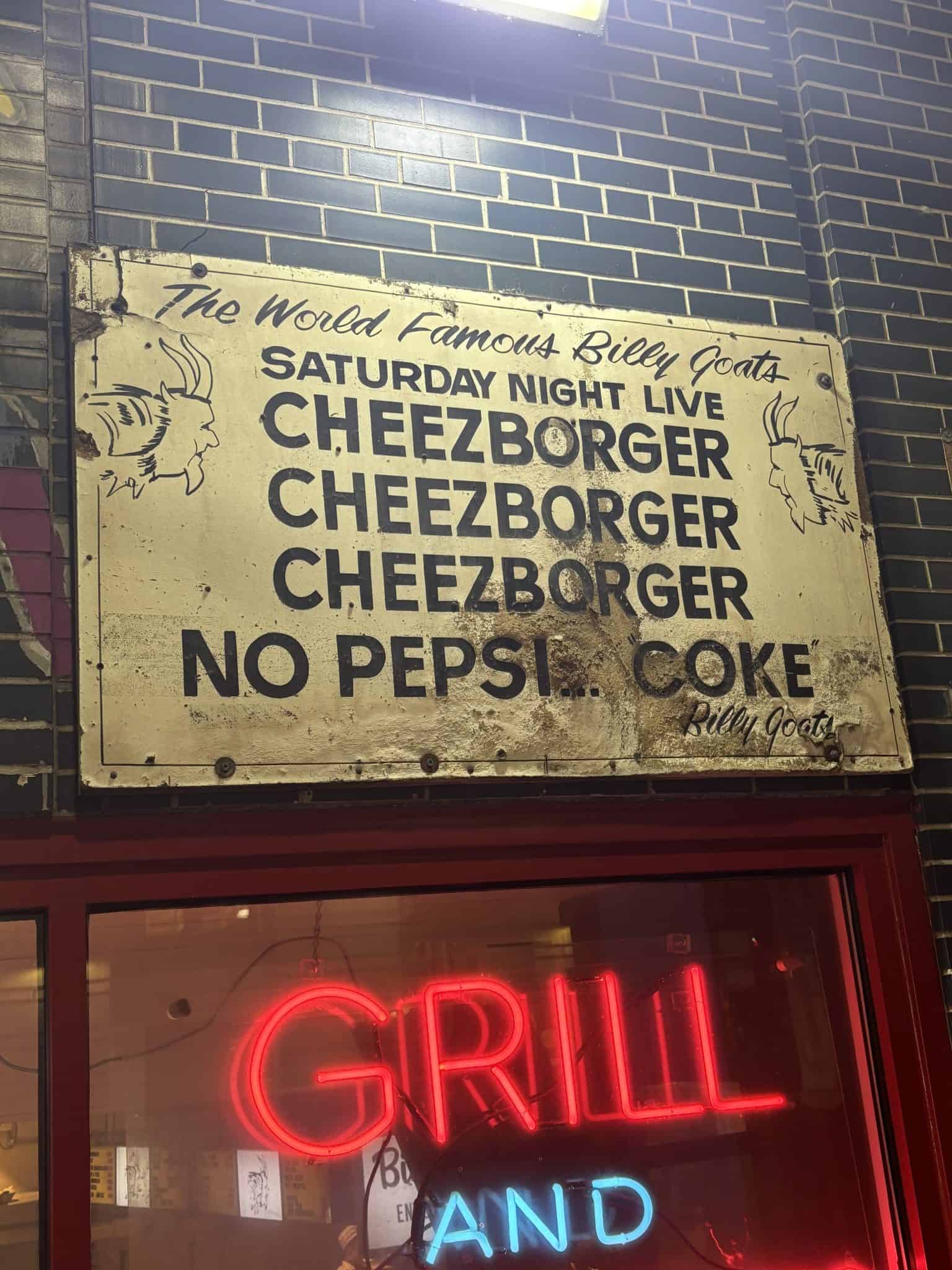 Billy Goat Tavern Chicago Review | Iconic Cheezborger & Classic Chicago ...